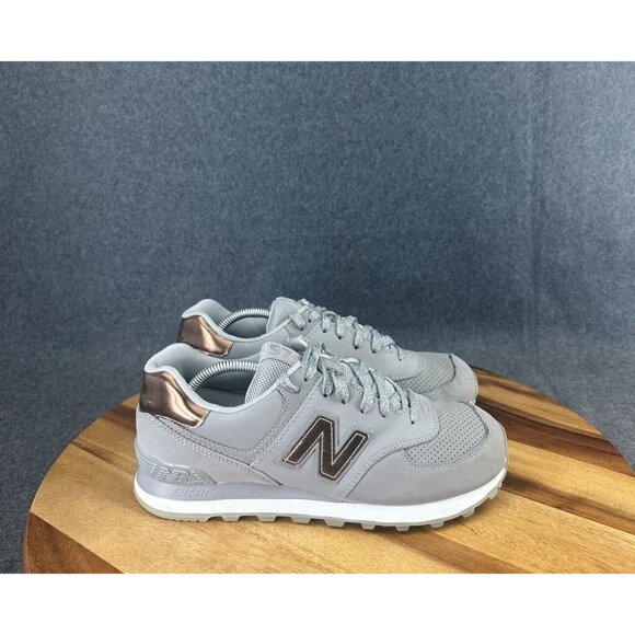 New Balance | Shoes | New Balance 574 Womens Sz 8 Shoes Gray Brown ...
